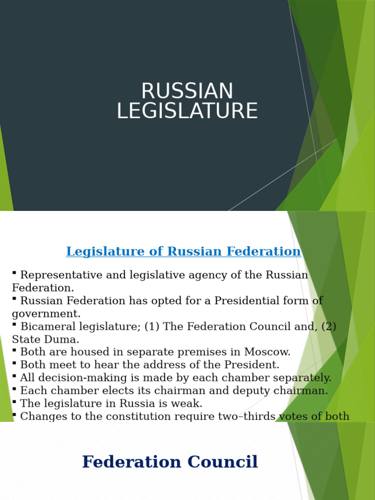 Russia's Legislature | PDF