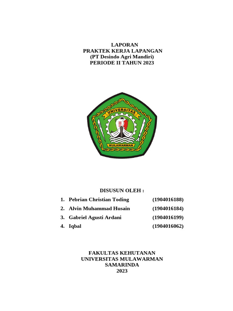 Laporan PKL di PT Desindo Agri Mandiri | PDF | Trees