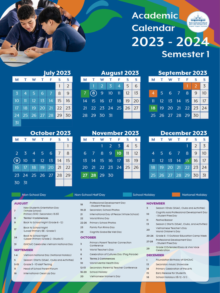 Academic Calendar 2023 - 24 | PDF