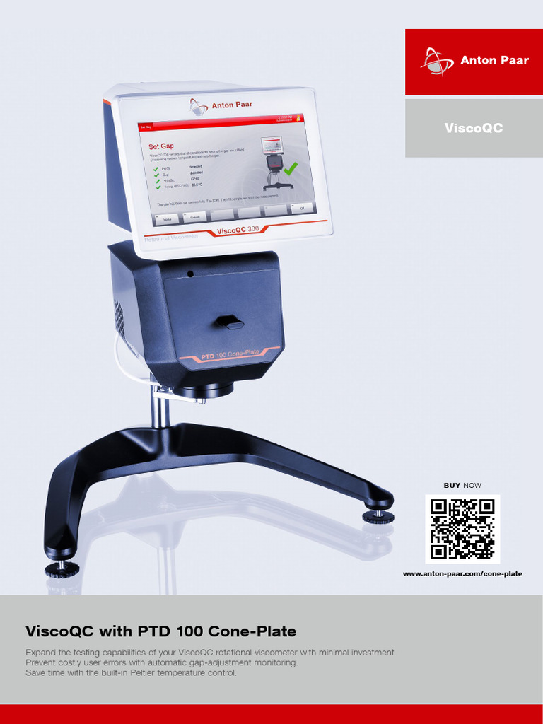 VISCO QC100 AP Cone-Plate - Datasheet | PDF