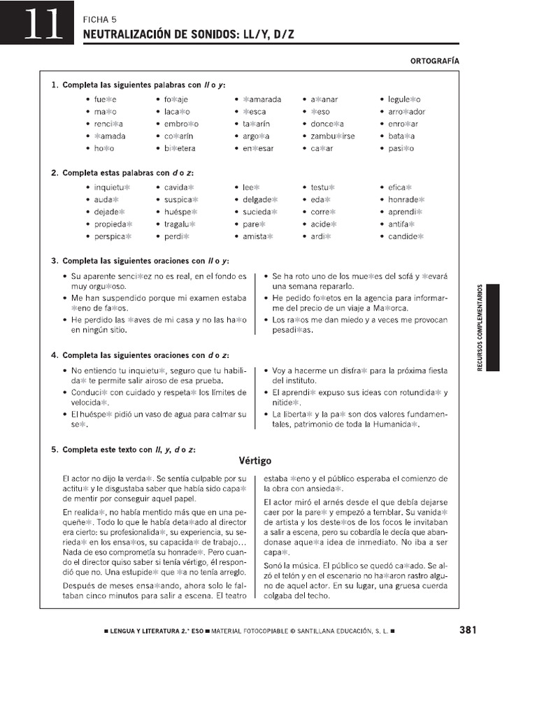 Ortografía Y LL | PDF