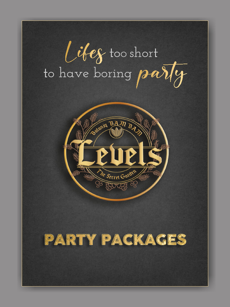 Levels Party package new 2023.. | PDF