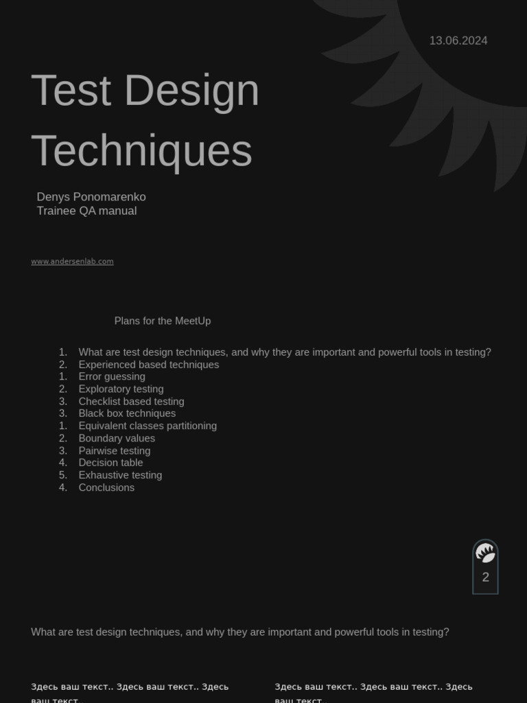 MeetUp Presentation Template Black | PDF