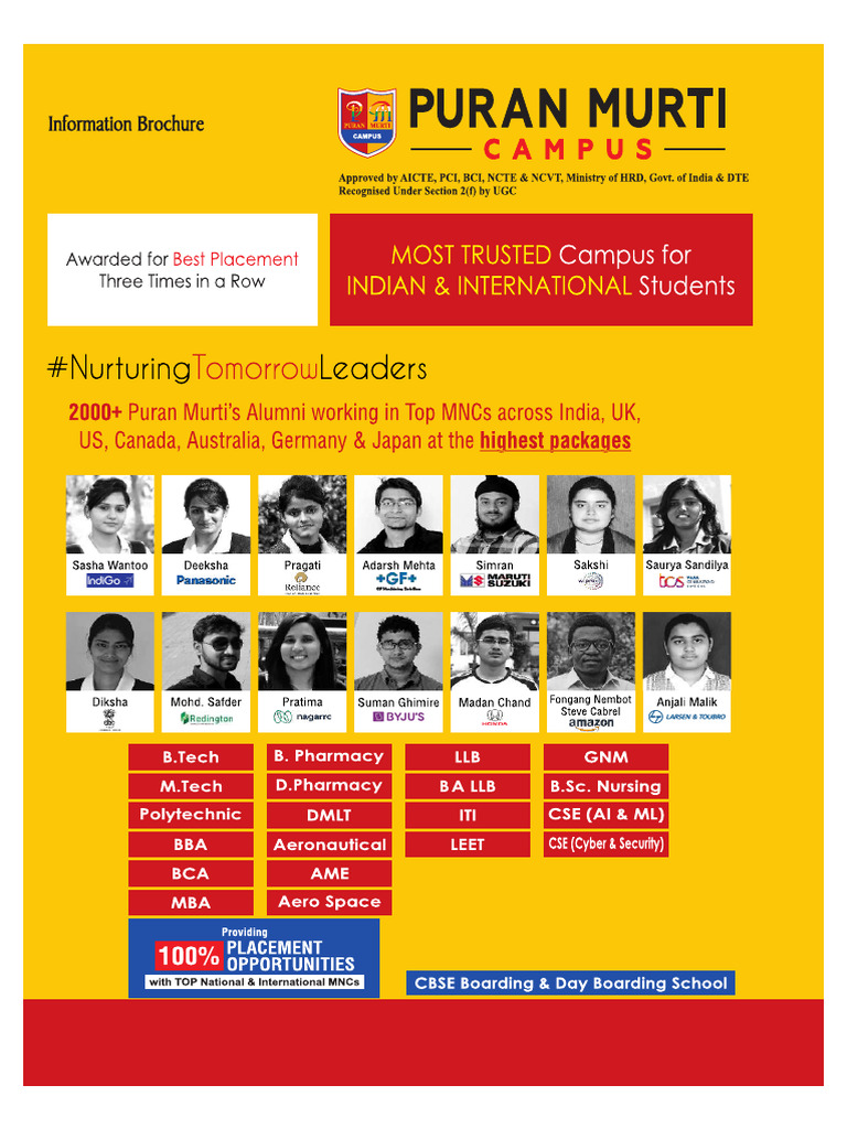Puran Murti Campus Brochure 2024 | PDF