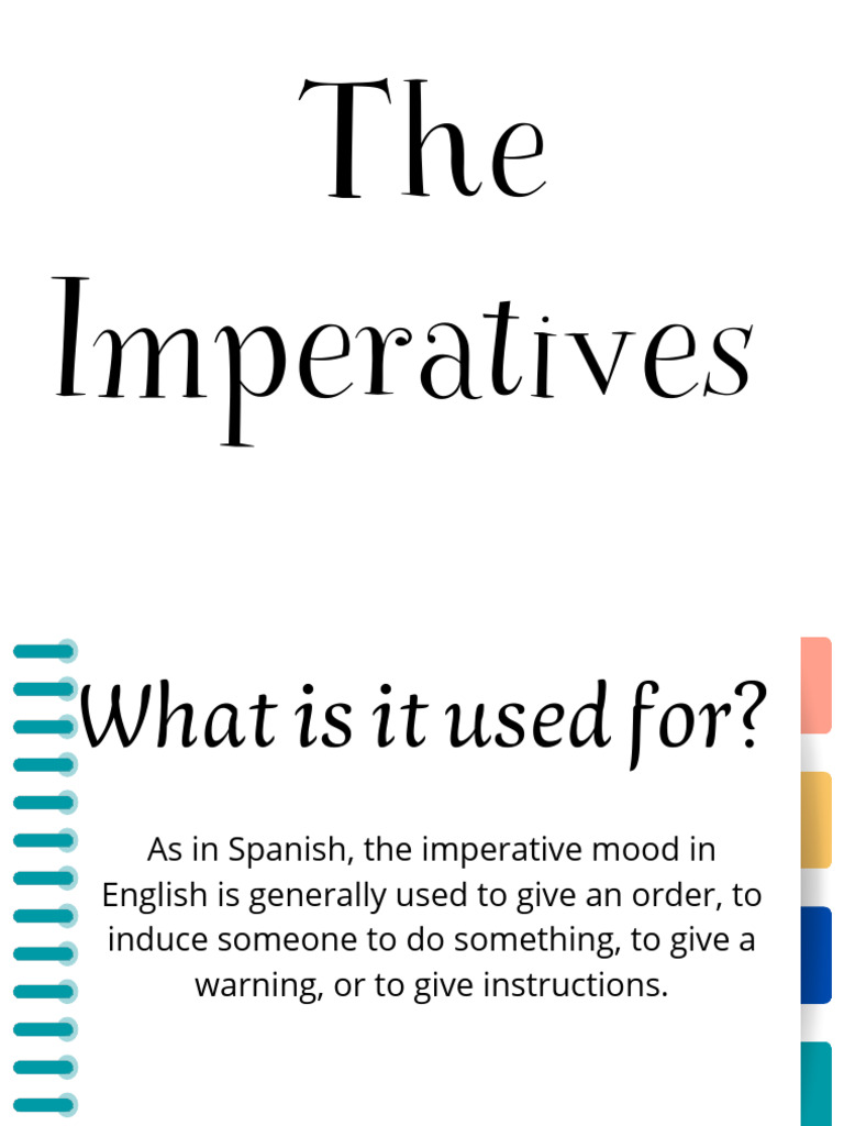 Los Imperativos | PDF