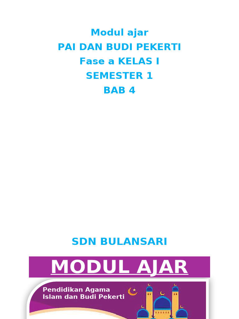 Ma SMT 1 Kls 2 Bab 4 BLSR 24-25 | PDF | Semitic Words And Phrases ...