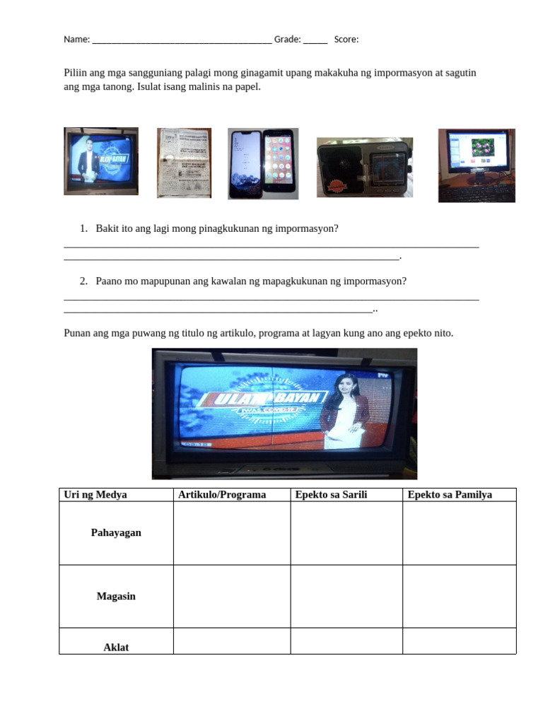 Q1 Grade5 Activity Sheets Week 6 | PDF | Adjective | Syntax