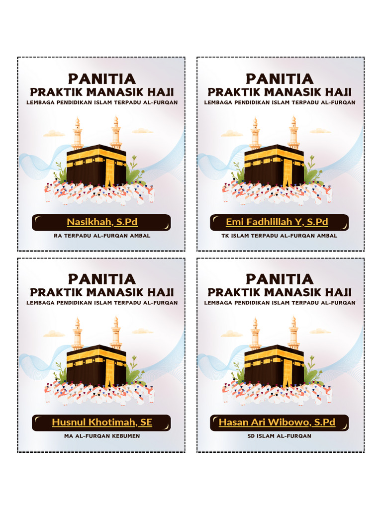 Cocard Manasik Print | PDF