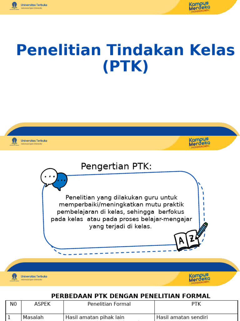 Penelitian Tindakan Kelas (PTK) | PDF