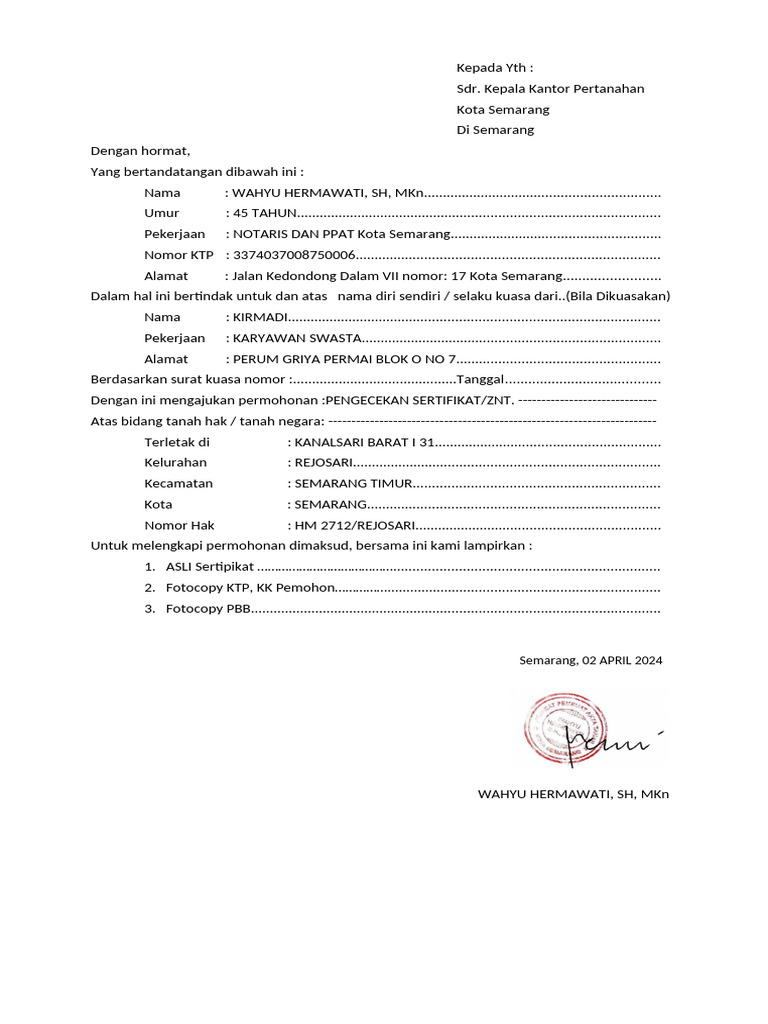 Form Cek Toyo Tayem | PDF