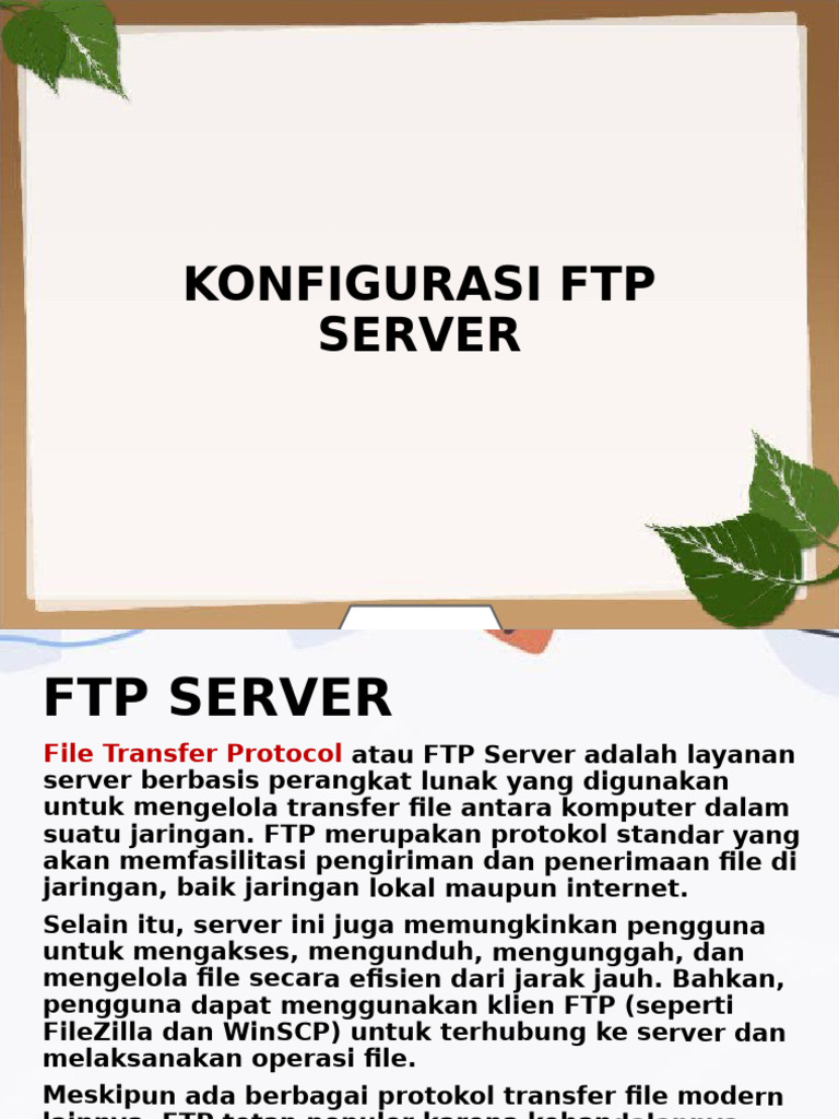 Konfigurasi FTP Server | PDF