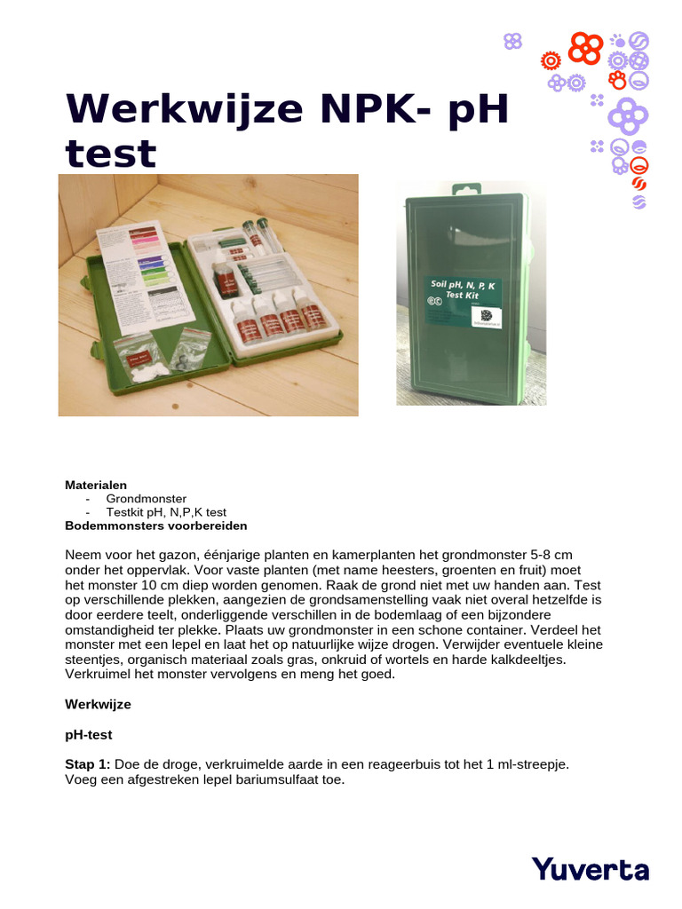 Werkwijze NPK Test Kit | PDF