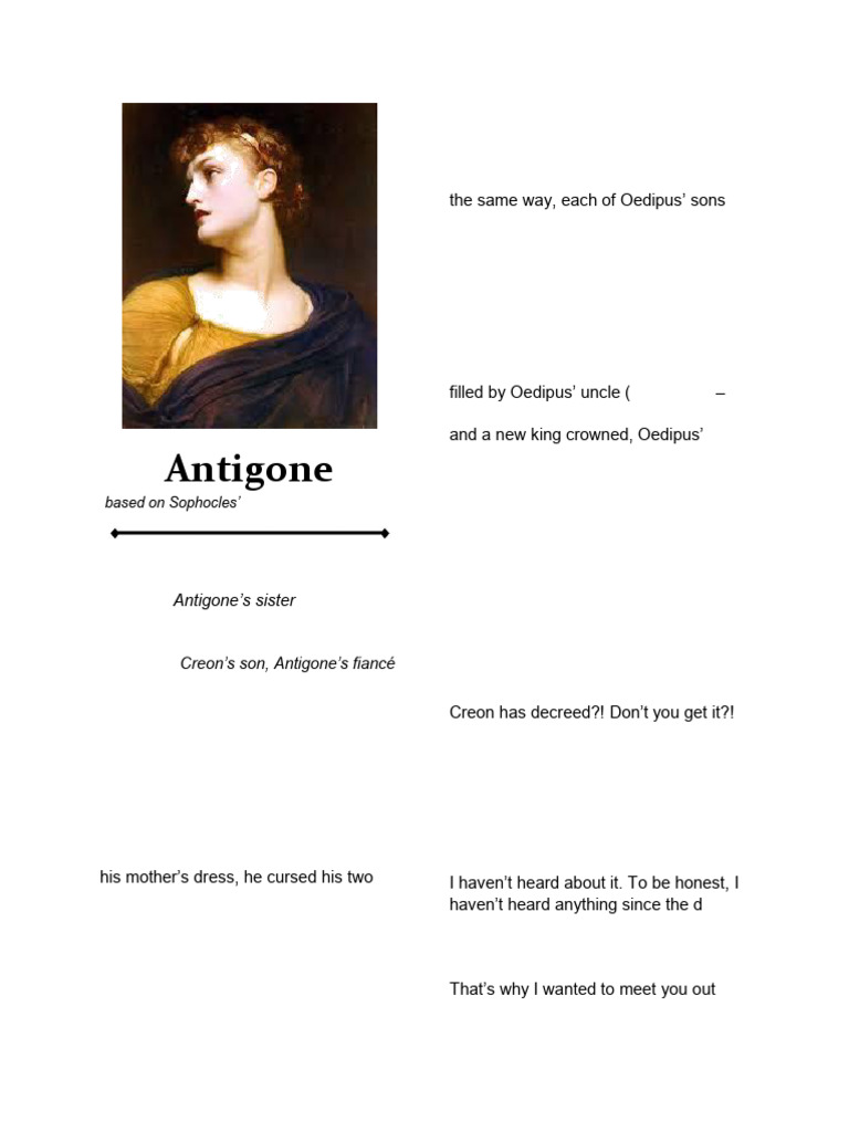 Readers Theatre, Antigone | PDF