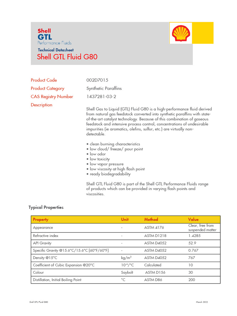 shell-gtl-fluid-g80 | PDF
