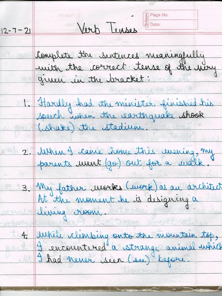 English Grammar Tenses | PDF