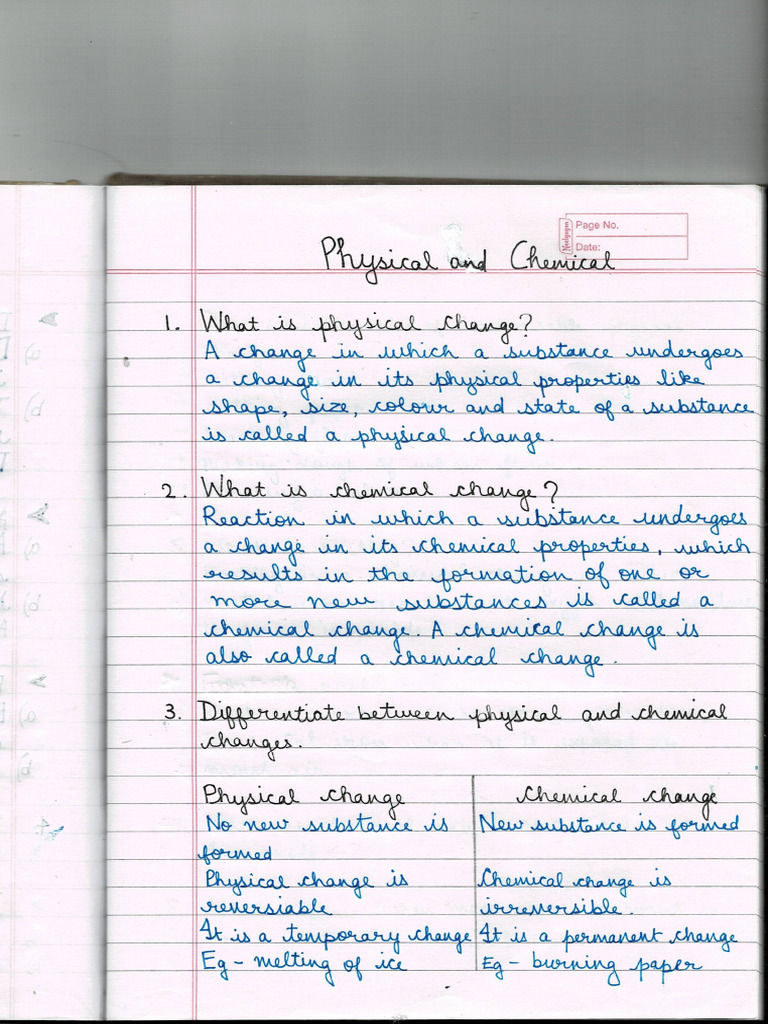Ch-6 Physical and Chemical Changes | PDF