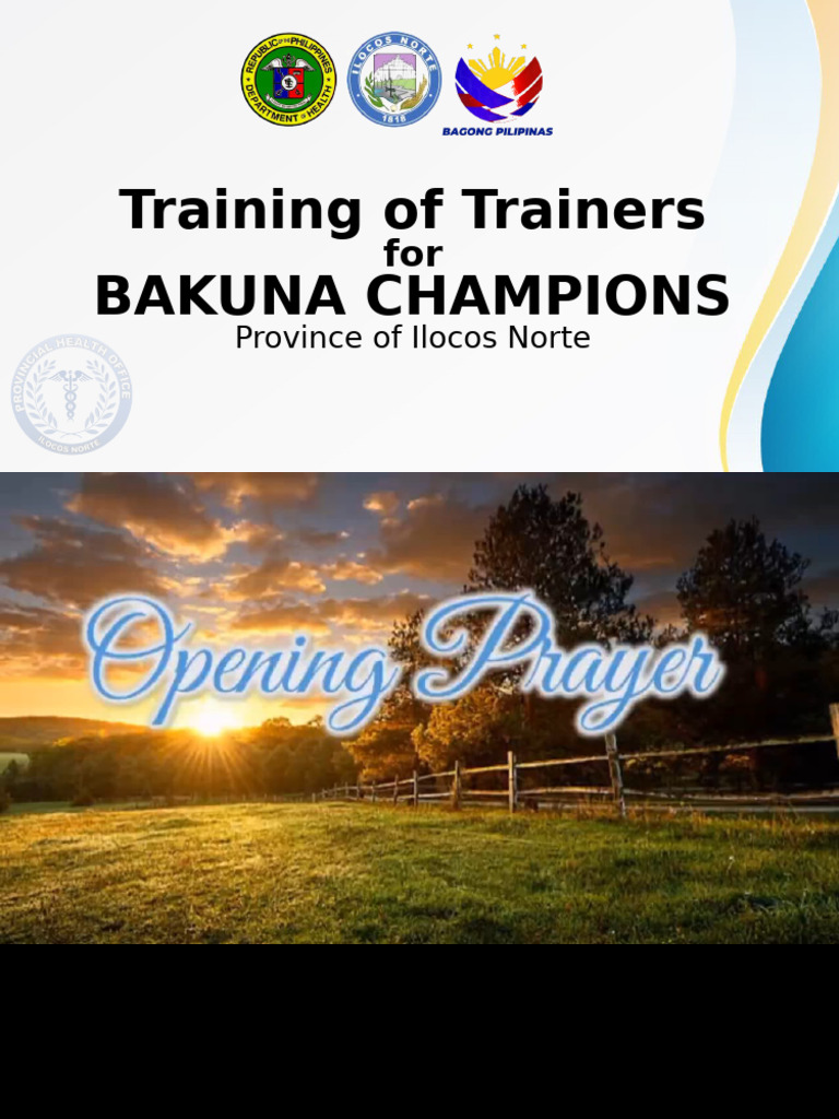 Bakuna Champion Training Overview | PDF