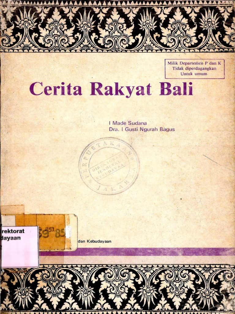Cerita Rakyat Bali | PDF
