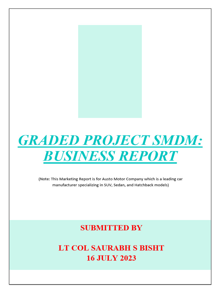 SMDM Project LT Col Saurabh S Bisht | PDF