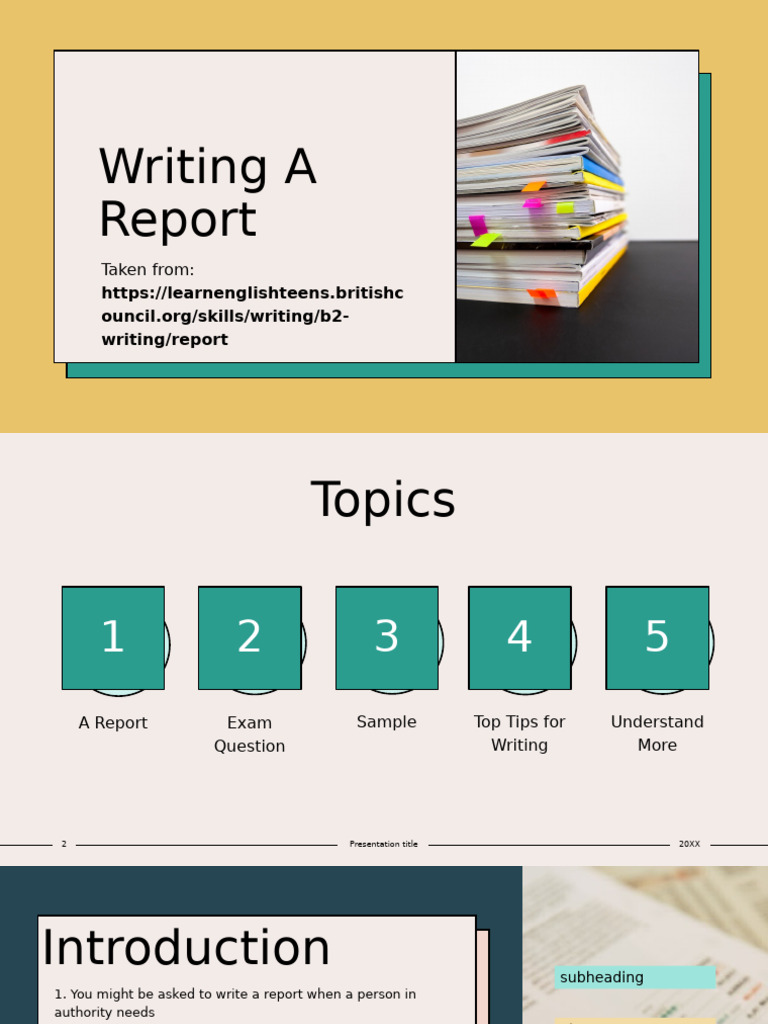Writing a Report (2) | PDF