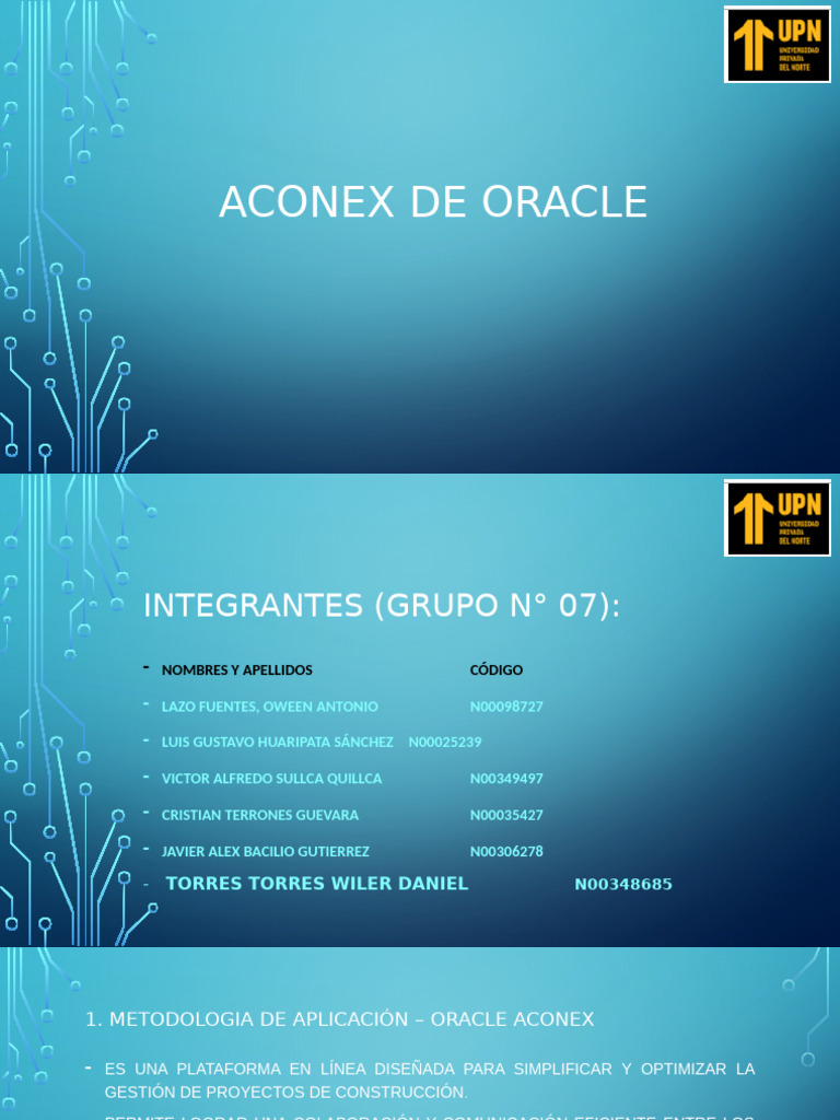 Aconex de Oracle SEMANA 1 | PDF