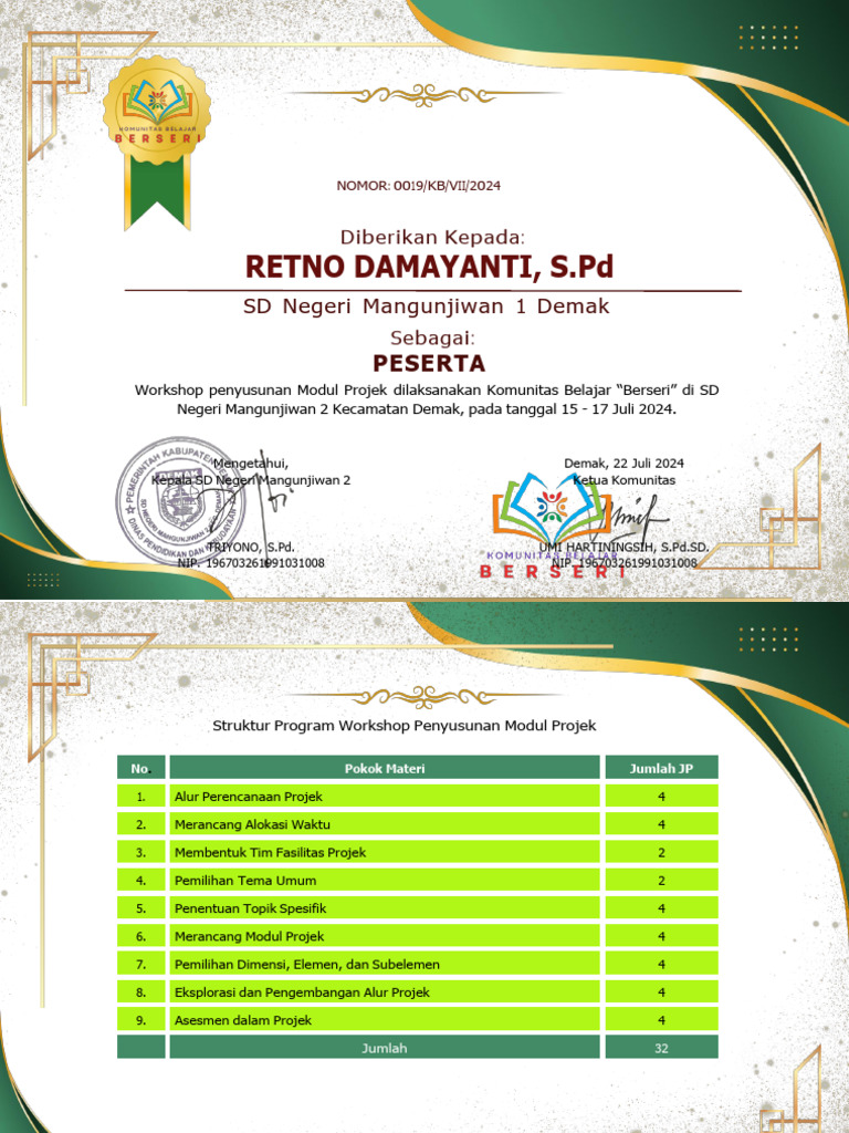 RETNO - DAMAYANTI, S.PD - 15 | PDF