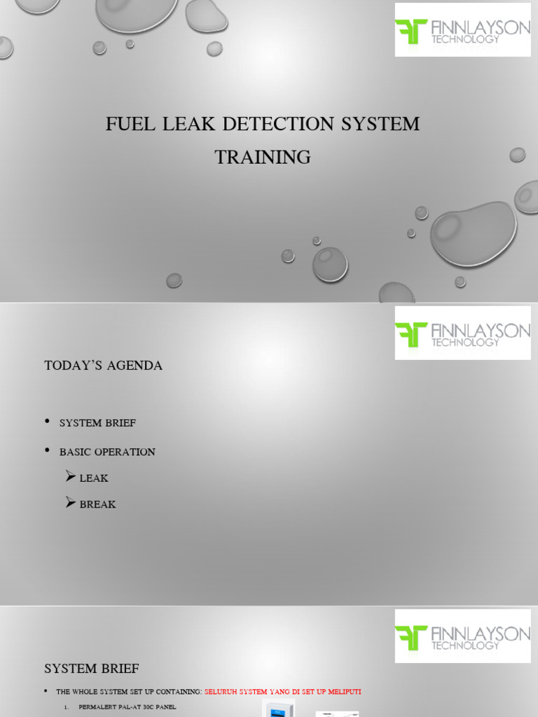 Fuel Leak Detection System Training For AWS | PDF