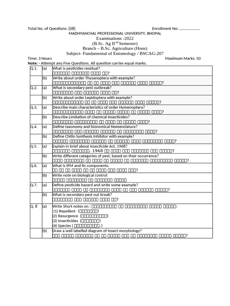 B.SC Ag 207 Final | PDF