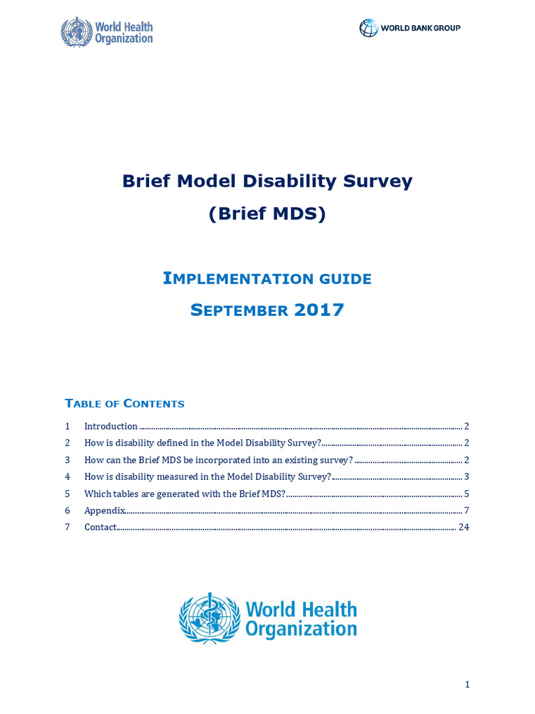 Disabilities Mds Implementation Guide en | PDF
