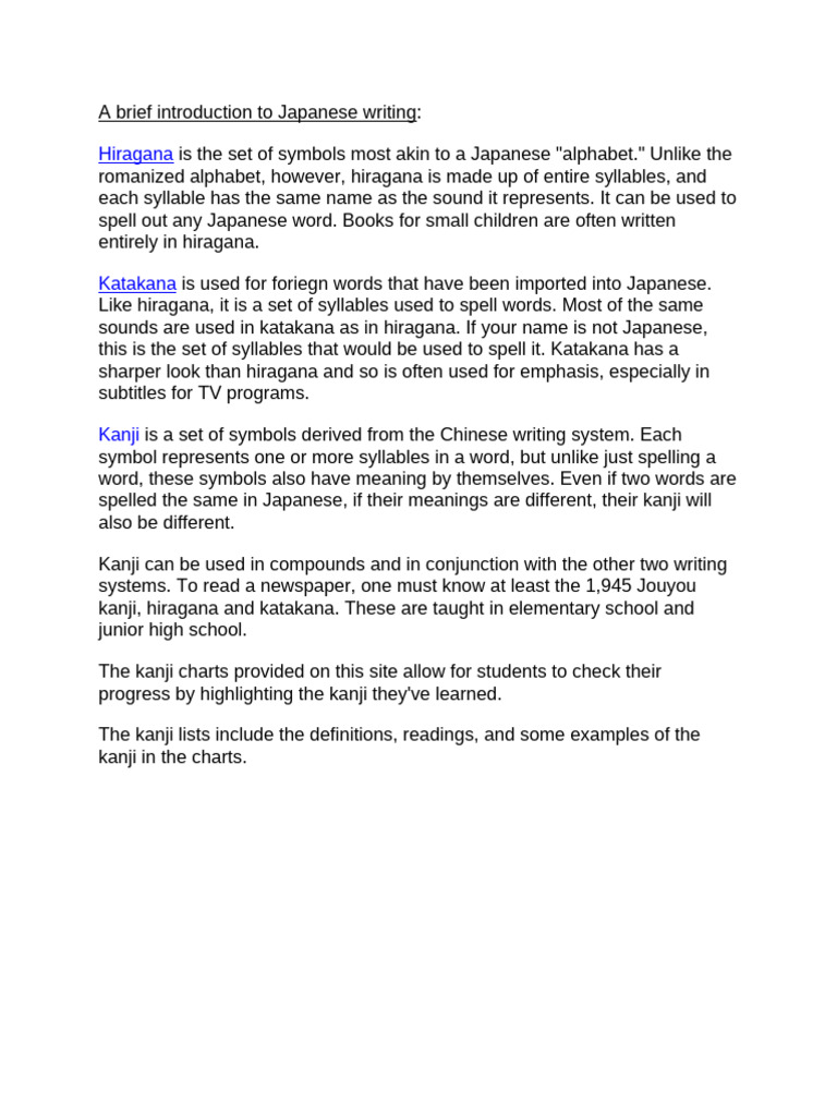 Nihongo Hiragana | PDF