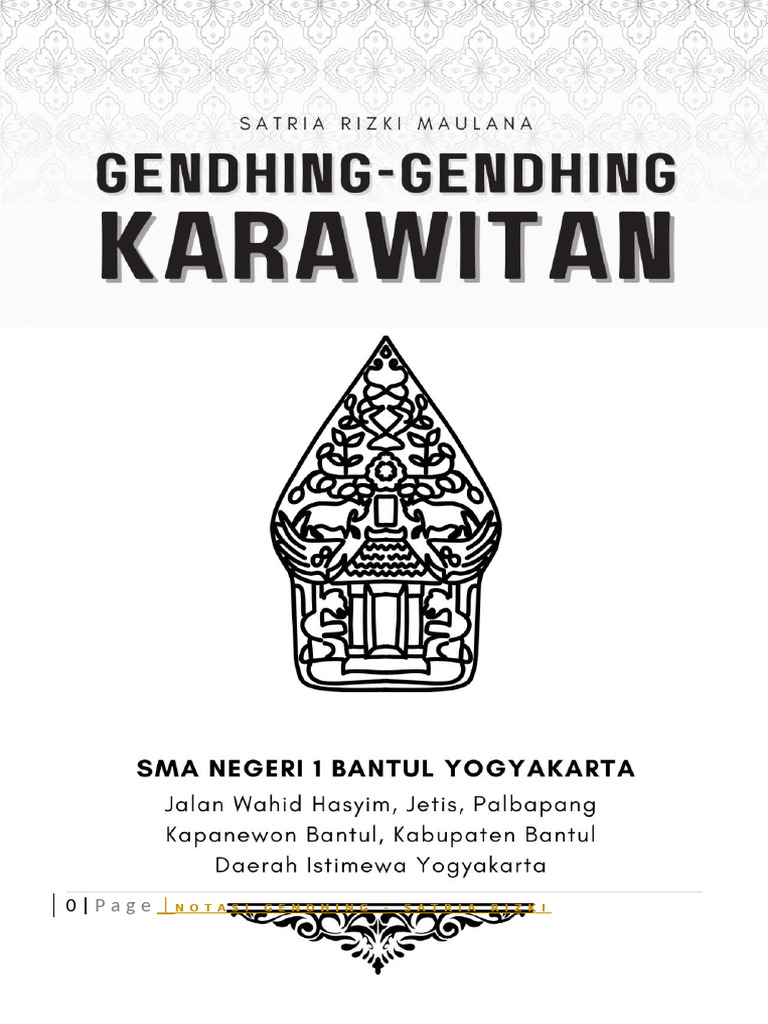 (MODUL) Gendhing Pembelajaran II | PDF