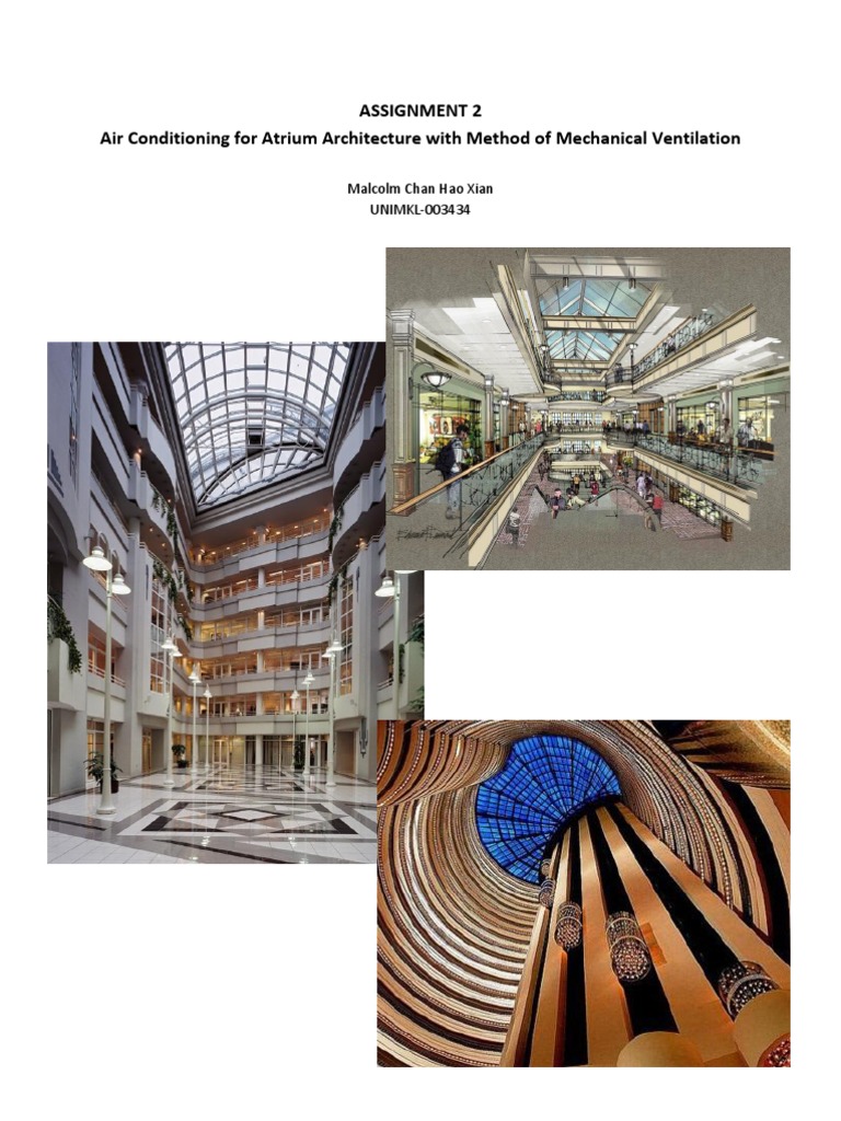 Air Conditioning For Atrium Architecture With Method of Mechanical ...