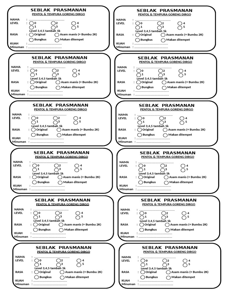 Seblak | PDF