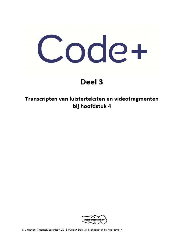 Code3 Transcripten h4 | PDF