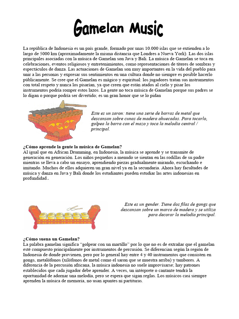 Gamelan Castellano2 | PDF