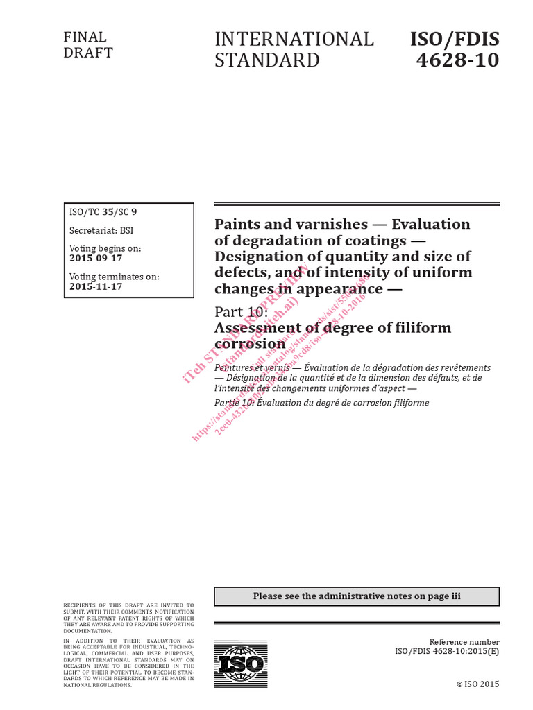 Iso 4628 10 2016 | PDF
