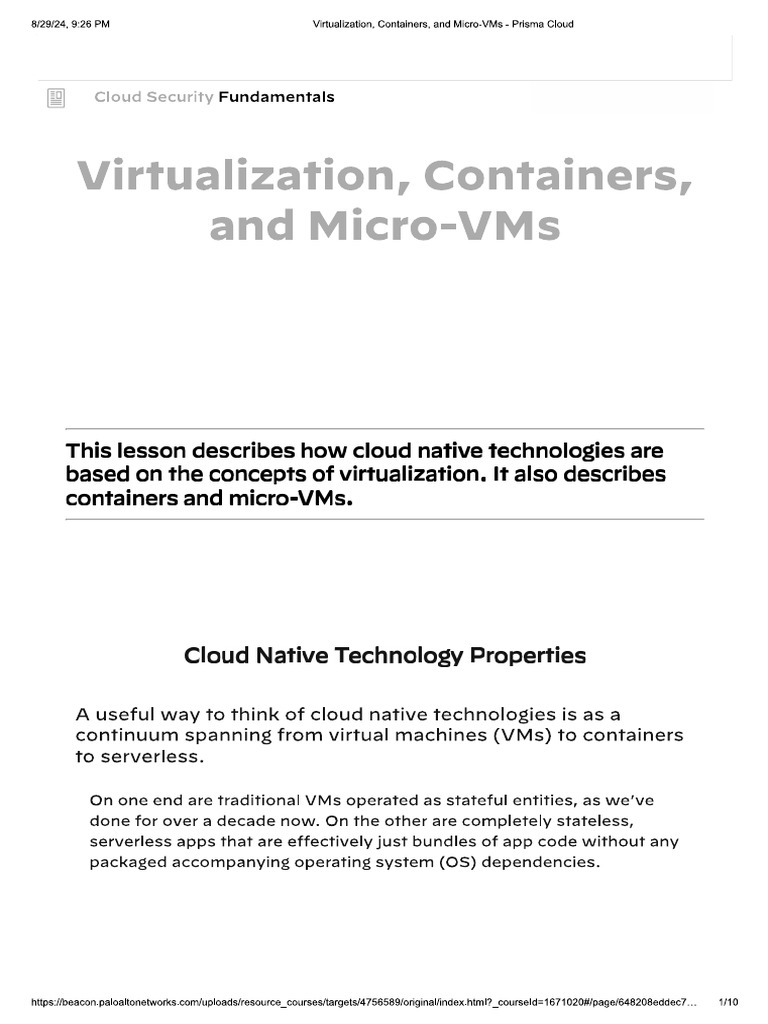 Virtualization, Containers | PDF