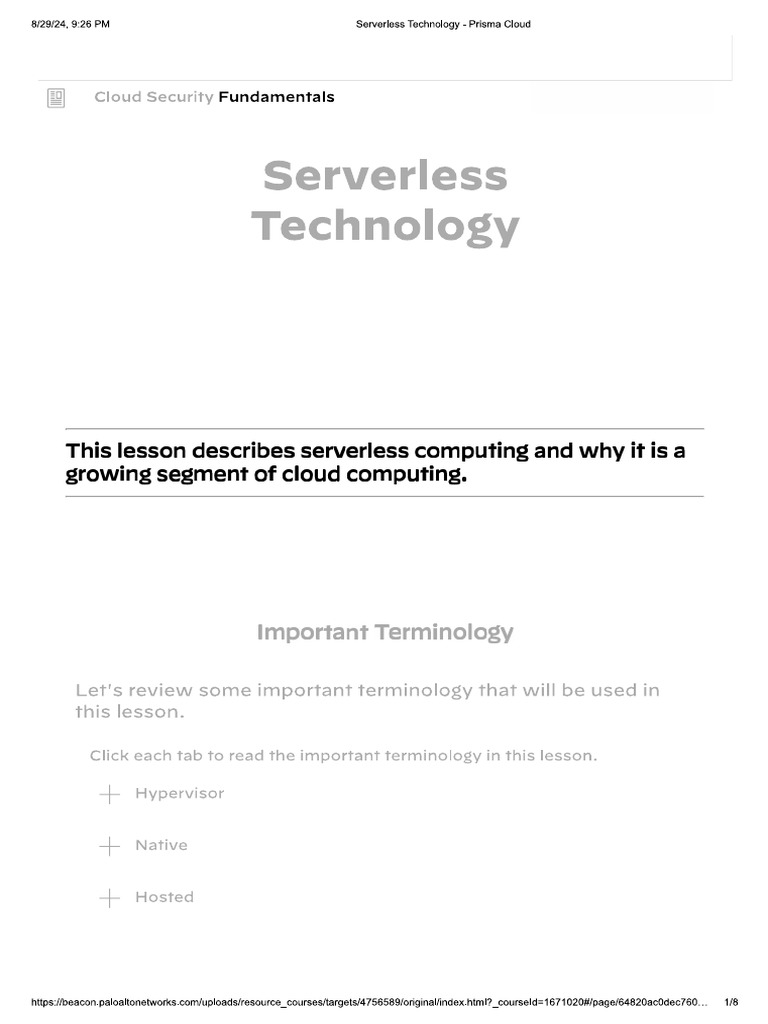 Serverless Technologies | PDF
