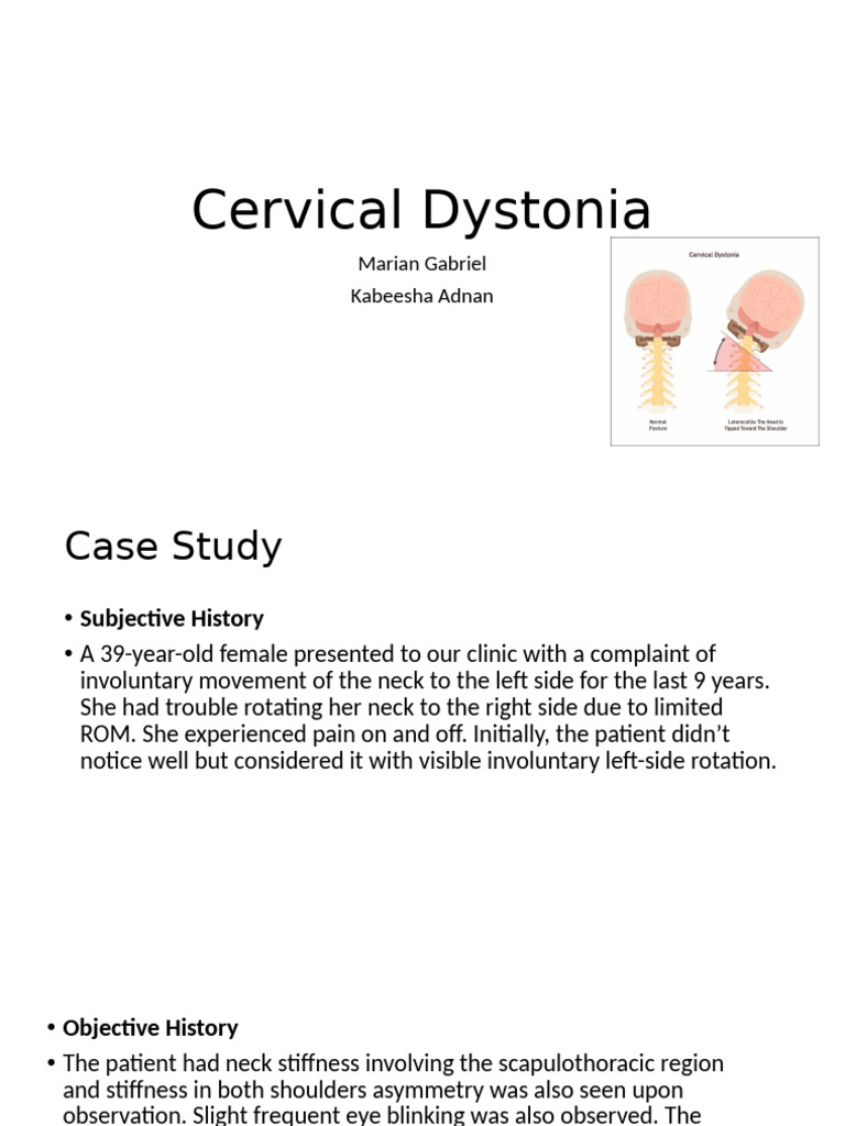 Cervical Dystonia | PDF