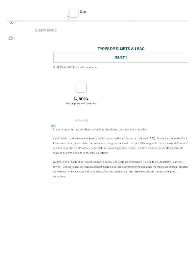 Types de Sujets Au Bac | PDF