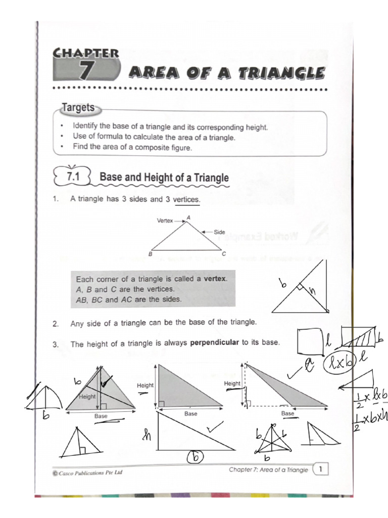Area of a Triangle_1 | PDF