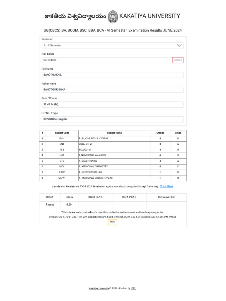 క య శ లయం Kakatiya University: UG (CBCS) BA, BCOM, BSC, BBA, BCA - VI Semester Examination ...