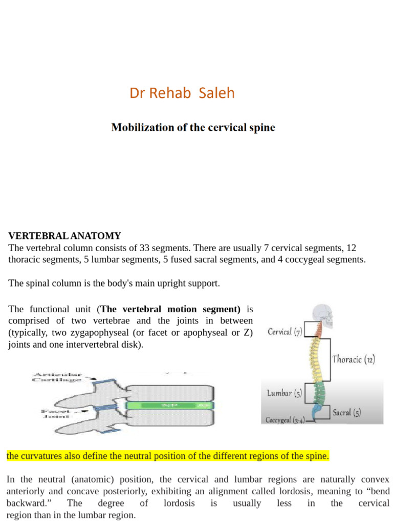 Cervical Mobilization | PDF