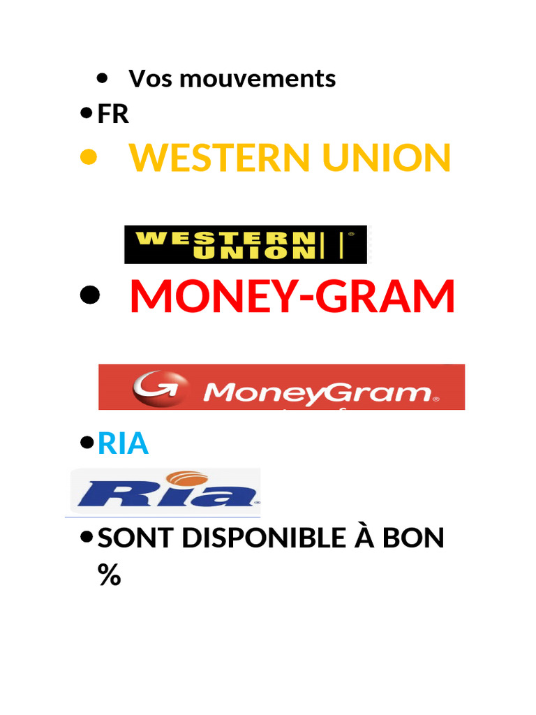 Western Union: Money-Gram | PDF