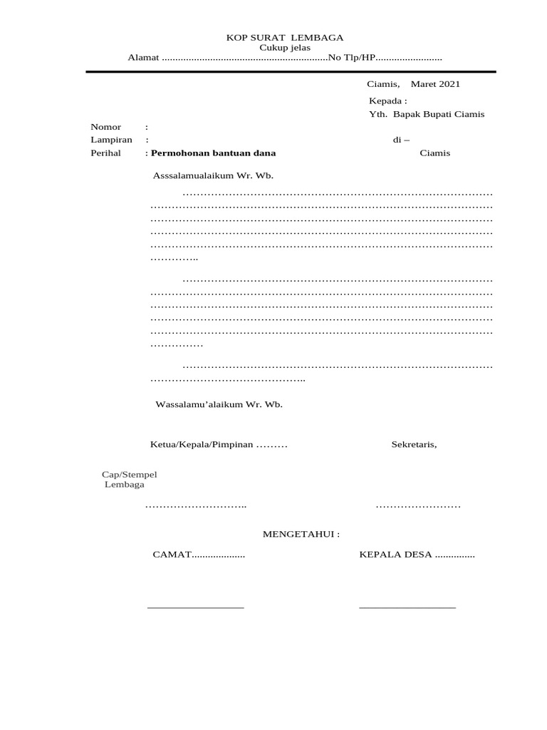 Contoh PROPOSAL AWAL | PDF