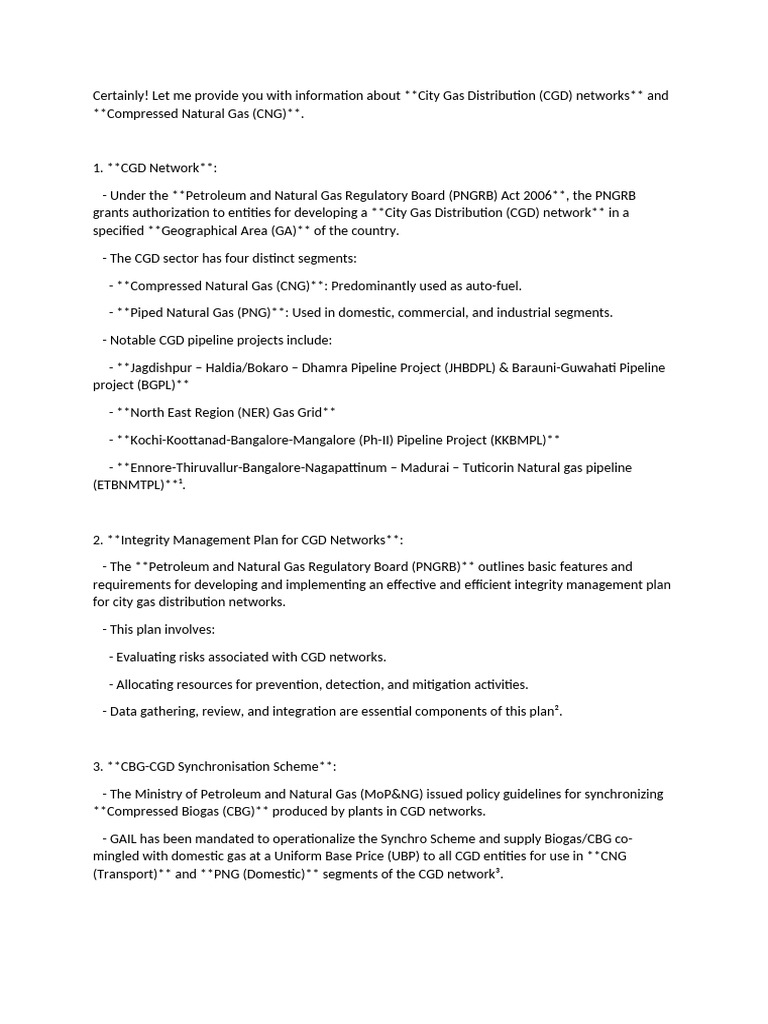 CGD Network Development & Scheduling | PDF