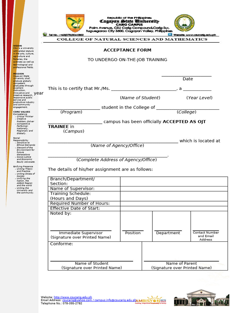 Acceptance Form | PDF