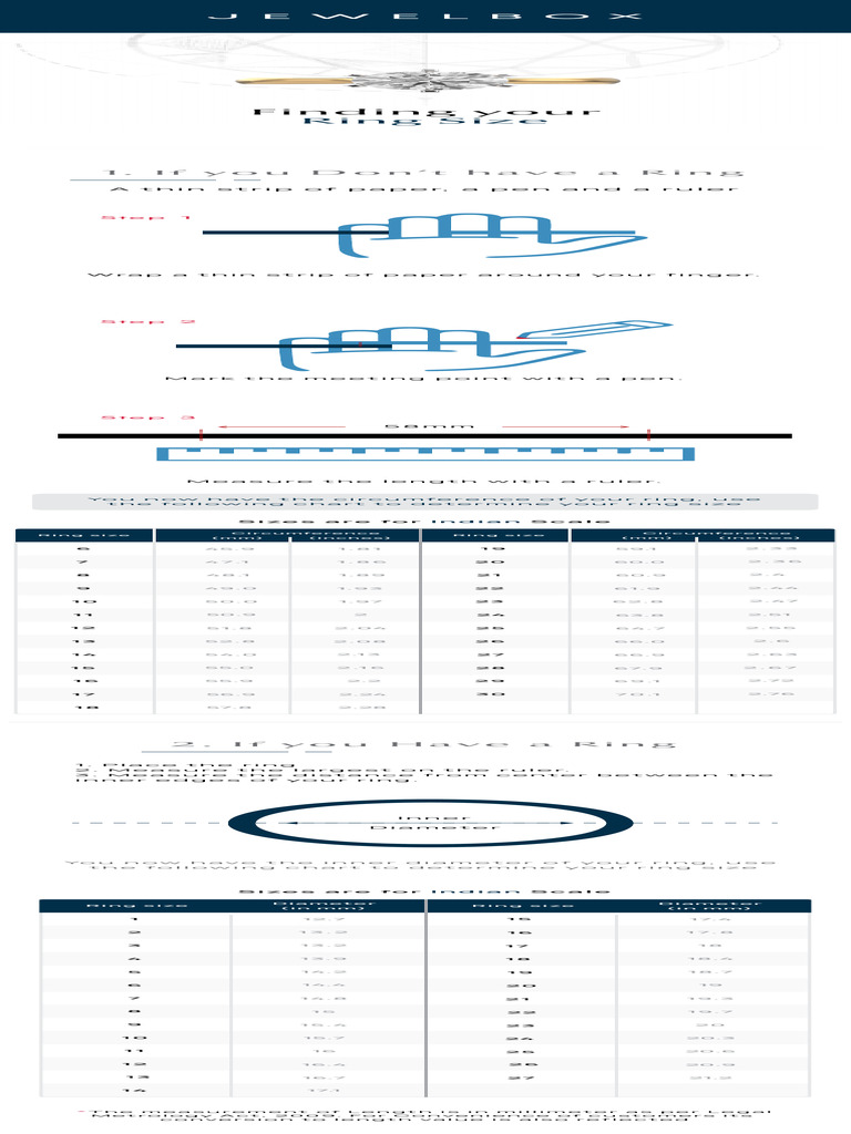 Ring Size Guide | PDF