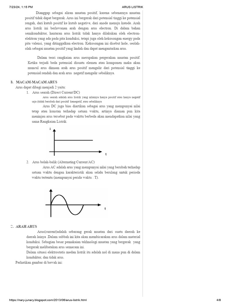 Arus Listrik | PDF