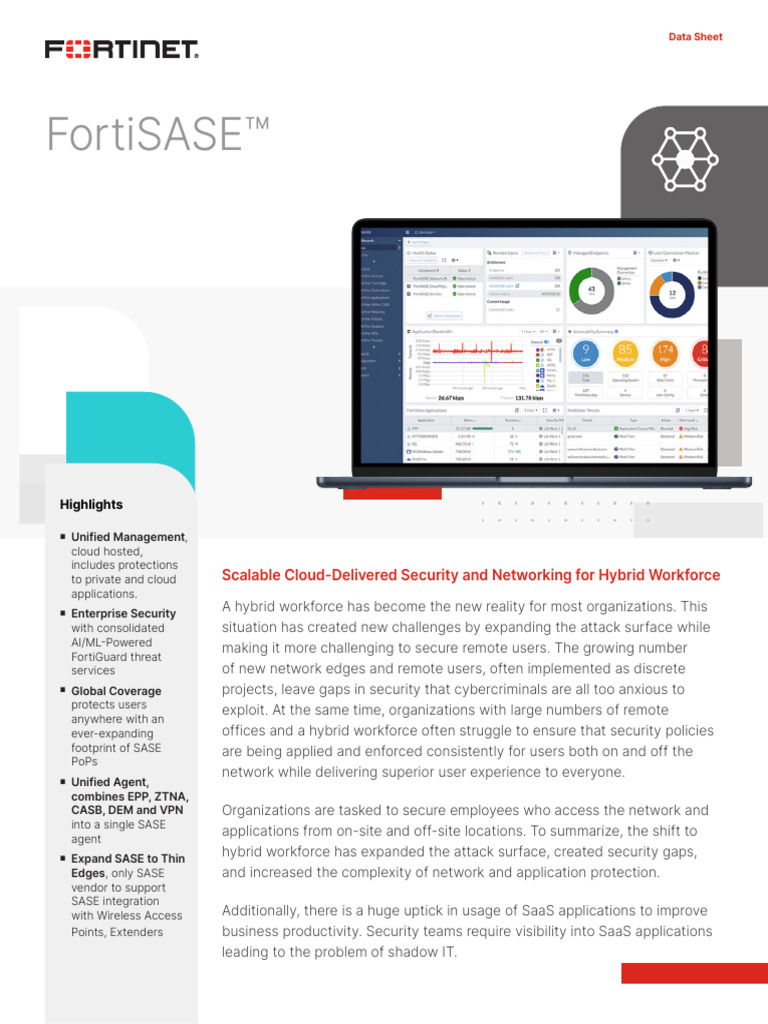 FortiSASE Datasheet | PDF